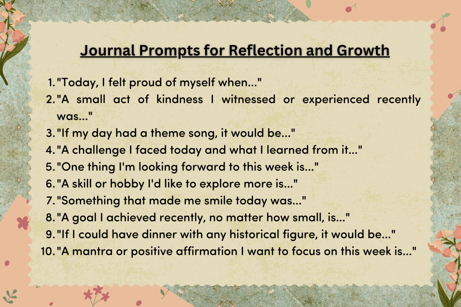 100 Journal Prompts For Self-Growth With Examples - Brahmas Natural Incense